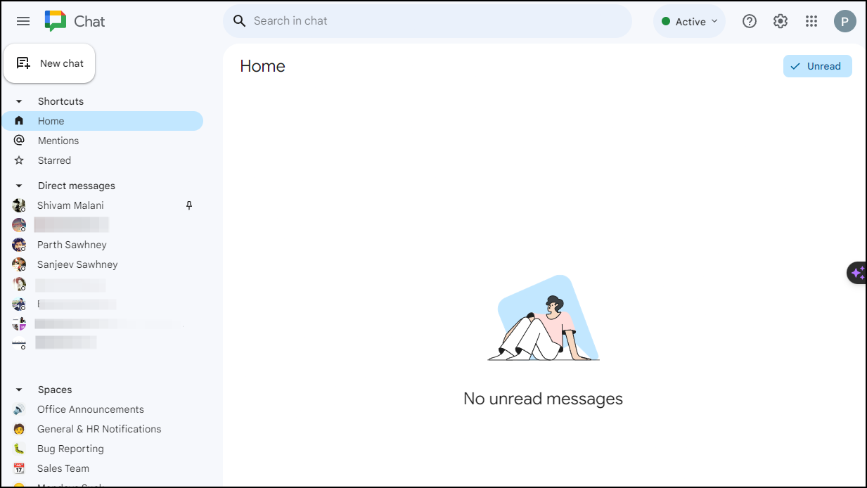 Google Chatで未読メッセージをフィルタリングする方法 - オタクの時間