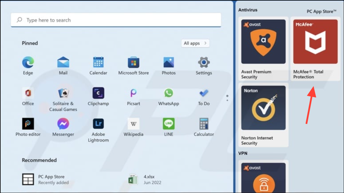 Windows 11でMcAfee Popsを停止する方法 - オタクの時間