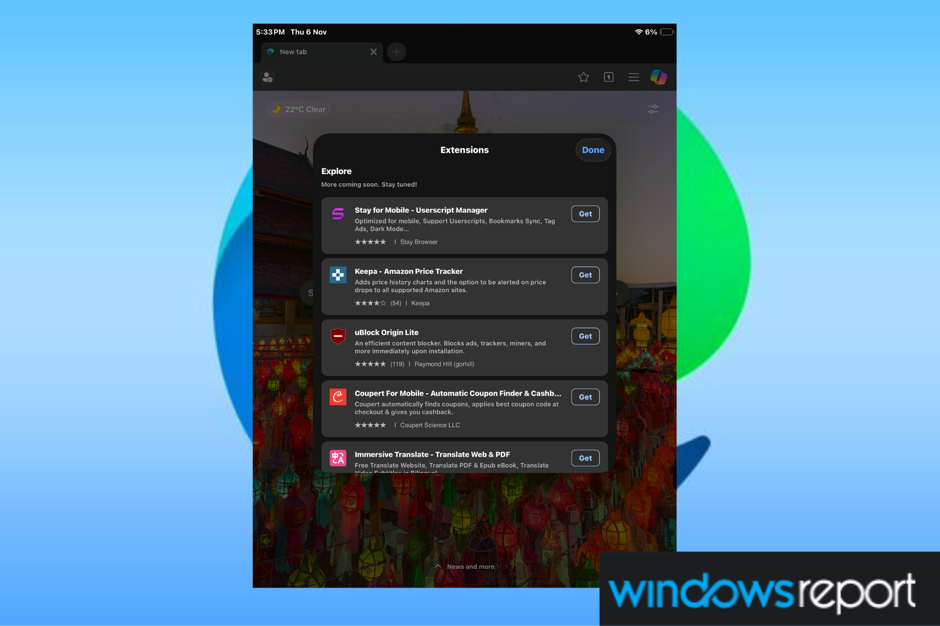 iPad 上の Microsoft Edge の拡張機能はこちらです: インストール方法 - オタクの時間