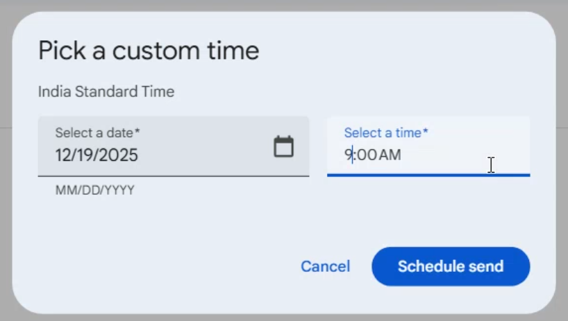 Google Chatでメッセージをスケジュールする方法 - オタクの時間