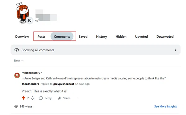 Reddit履歴を表示および削除する方法 - オタクの時間